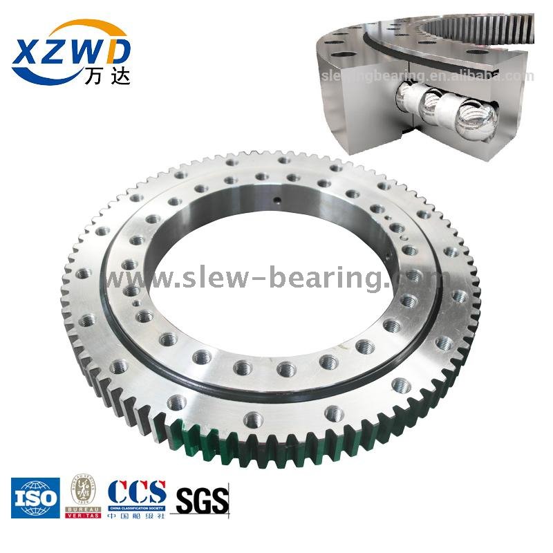 High quality small size diameter single row ball external gear slewing ...